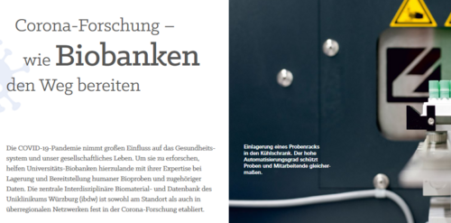 German Biobank Node: Porträt: Die ibdw im Magazin „klinikum&wir“